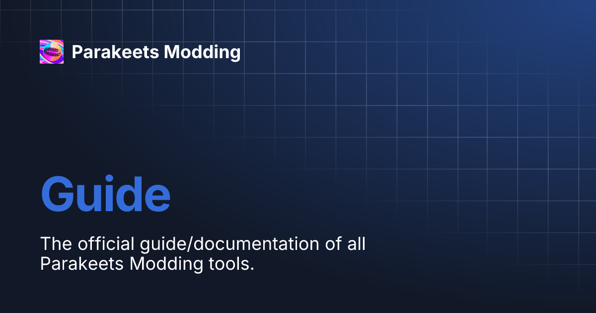 Guide | Parakeets Modding